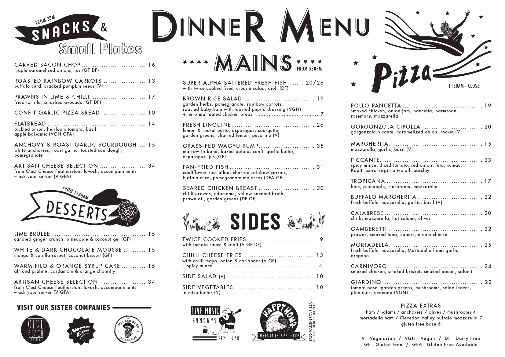 Long Beach Cafe & Tavern Our Menu - FoodFolk