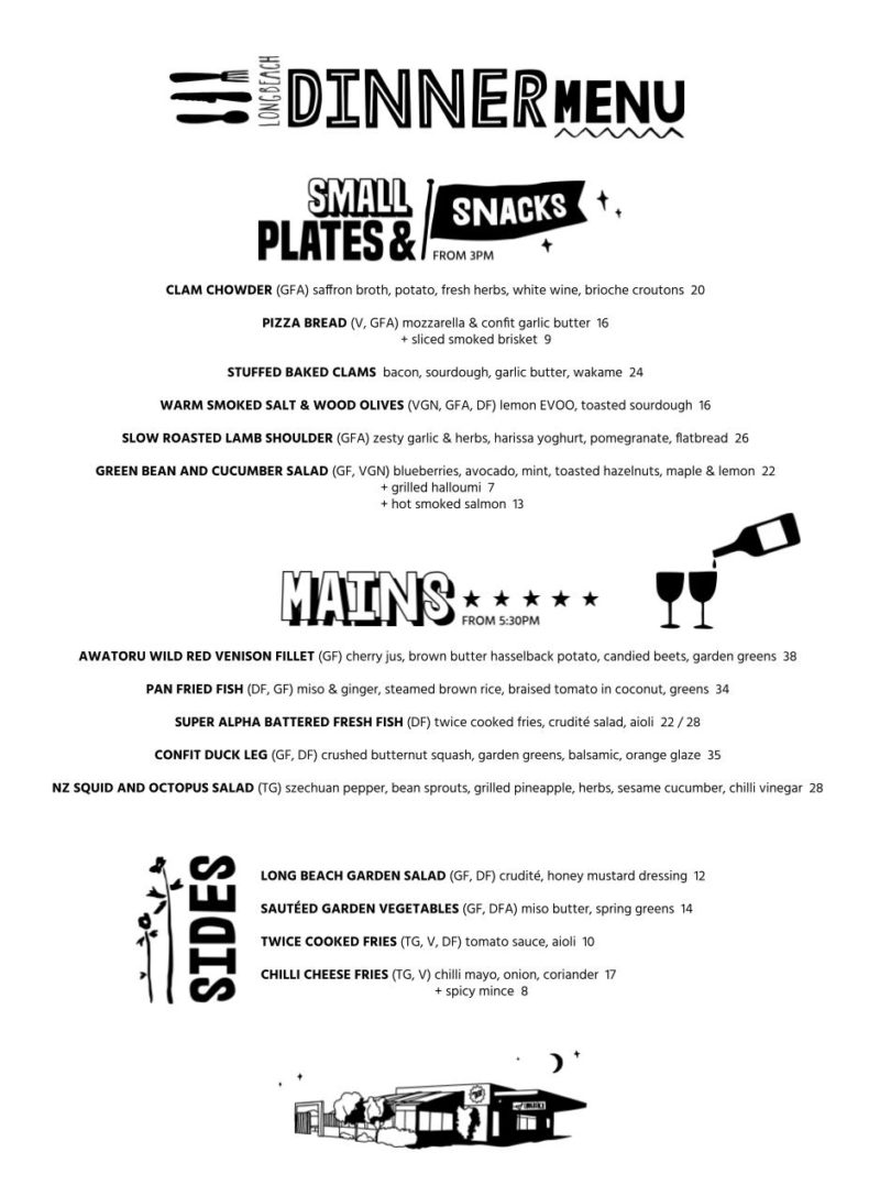 Long Beach Cafe Menu - FoodFolk