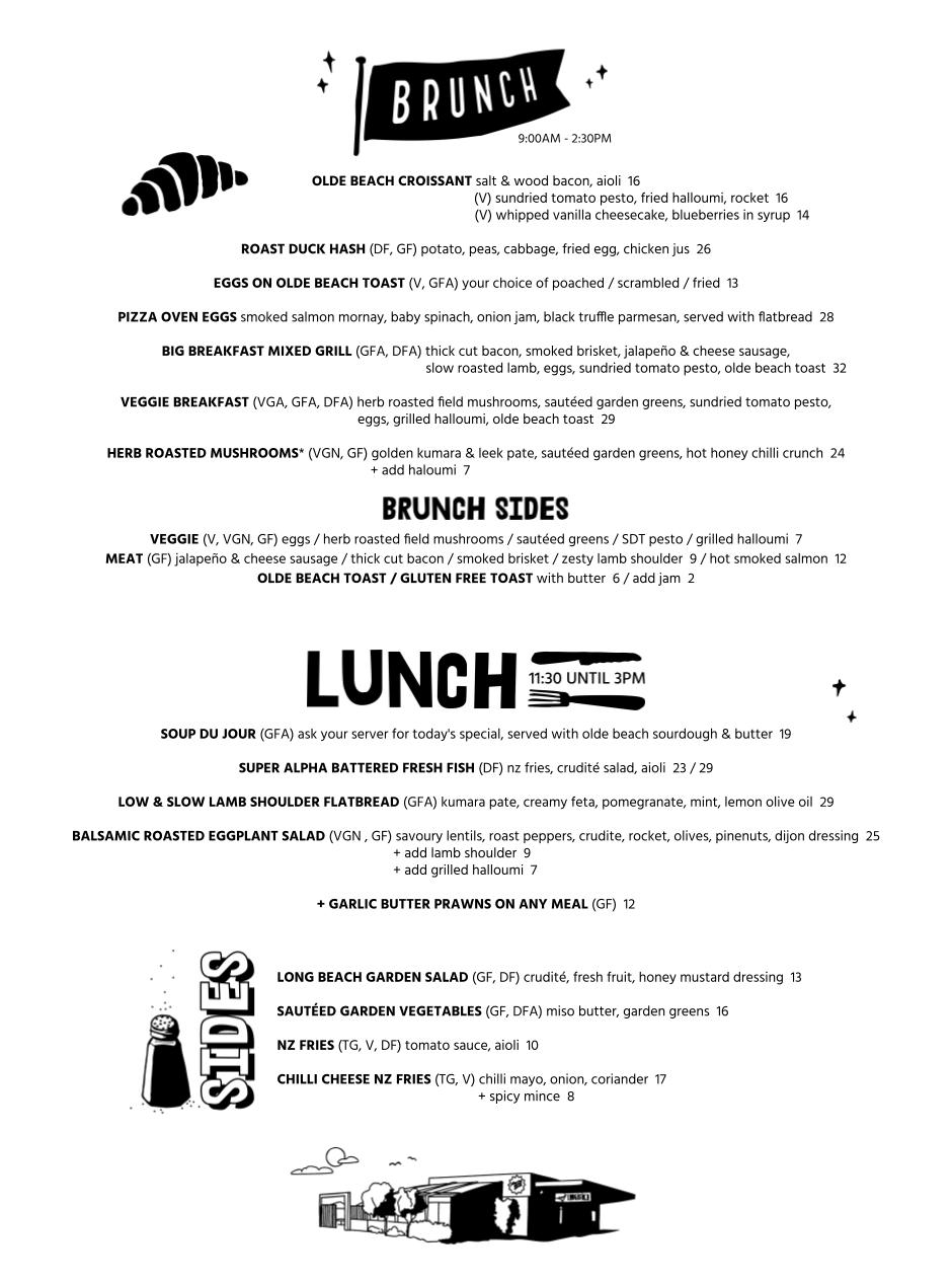Long Beach Cafe Menu - FoodFolk